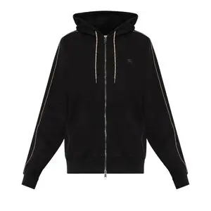 Burberry Scott Check Piping Hoodie - Black