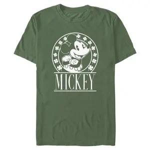 MICKEY & FRIENDS St. Patrick's Day Shamrock Circle Graphic T-shirt