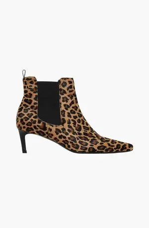 ANINE BING Stevie Calf Hair Ankle Boots - Leopard