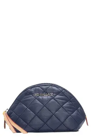 Mz Wallace Quilted Nylon Pouch - Dawn