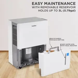 IVATION Energy Star Dehumidifier With Hose Connector