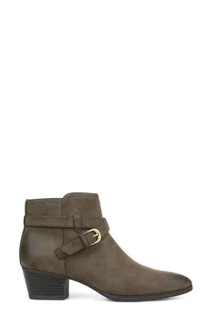 LIFESTRIDE Oaklyn Ankle Bootie With Buckled Strap - Olive