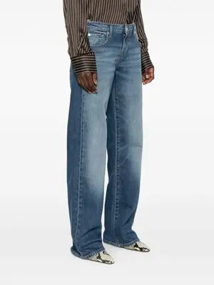 7 For All Mankind Low Straight Denim Jeans