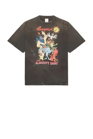 SAINT MXXXXXX Almithy Saint Short Sleeve Tee - Black