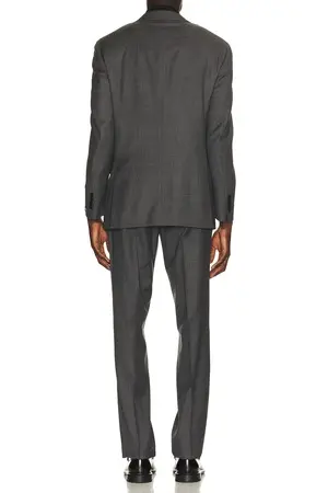 Polo Ralph Lauren 2-buton Single Breasted Sharkskin 2-piece Suit In Grey