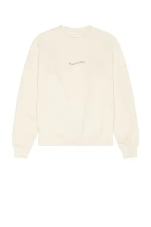 MUSEUM OF PEACE & QUIET Wordmark Lightweight Sweater - Bone