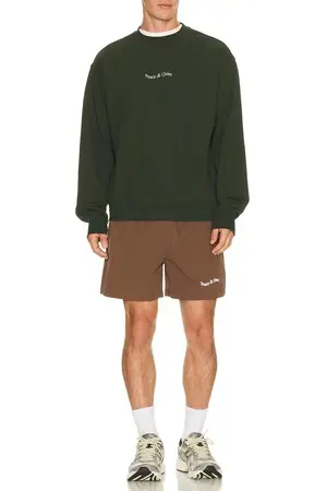 MUSEUM OF PEACE & QUIET Wordmark Seersucker Shorts