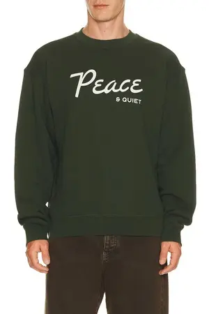 MUSEUM OF PEACE & QUIET Diner Crewneck - Forest