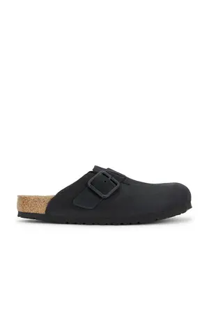 BIRKENSTOCK Boston Wire Buckle Clogs - Black