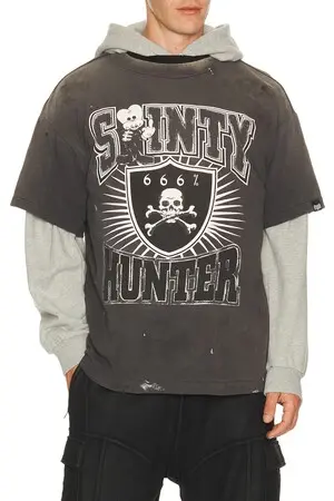 SAINT MXXXXXX Sainty Hunter X Bounty Hunter Short Sleeve Tee - Black