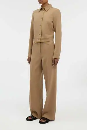 Gabriela Hearst Thereza Jacket In Virgin Wool Crepe