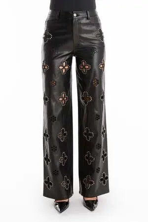 THE NOLI SHOP Kaia Pearl High Rise Jean - Black