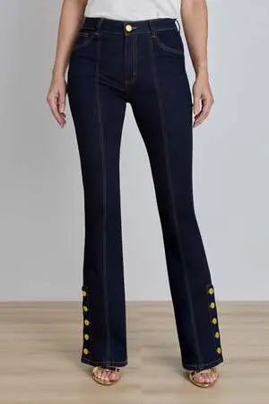 THE NOLI SHOP Veronica Flare Jeans - Indigo