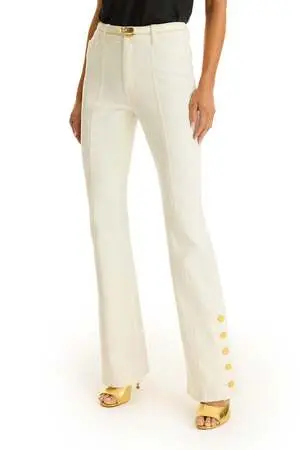 THE NOLI SHOP Veronica Button Jean - Ivory