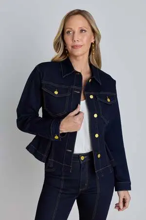 THE NOLI SHOP Bethanie Denim Jacket - Indigo