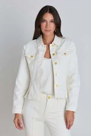 THE NOLI SHOP The Noli Shop Bethanie Denim Jacket Ivory