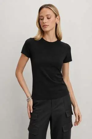 THE NOLI SHOP Anchor Print Crewneck T-shirt - Black