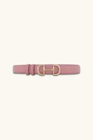 THE NOLI SHOP Bettie Belt With Horsebit Buckle Blush