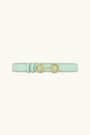 THE NOLI SHOP Bettie Belt With Horsebit Buckle Mint