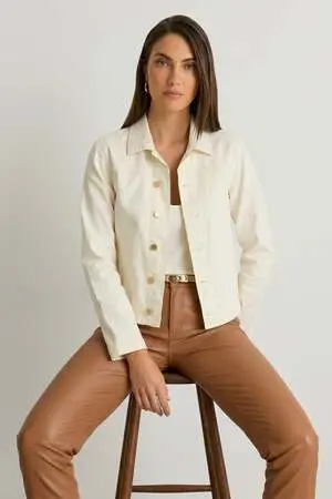 THE NOLI SHOP Joelle Jean Jacket - Ivory