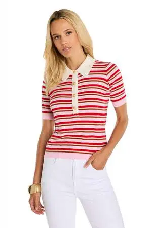 THE NOLI SHOP Leya Polo Shirt - Summer Multi