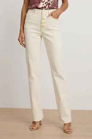 THE NOLI SHOP Aubrey Bootcut Jean - Ivory