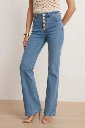 THE NOLI SHOP Aubrey Bootcut Jean - Medium Blue