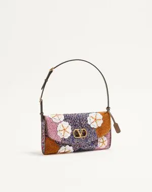 Valentino Garavani Devain Small Embroidered Shoulder Bag