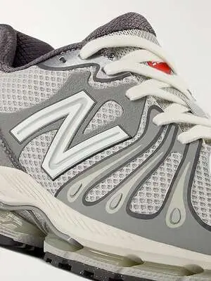NEW BALANCE Abzorb 1890 Suede-trimmed Mesh Sneakers