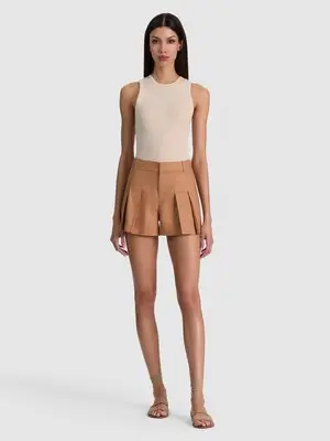Alice + Olivia Blaire Pleated Short
