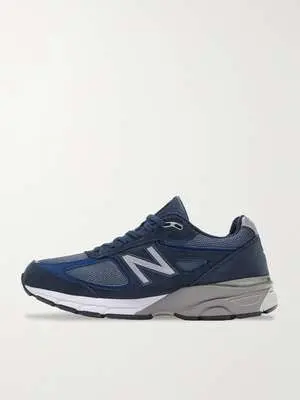 NEW BALANCE 990v4 Suede-trimmed Mesh Sneakers