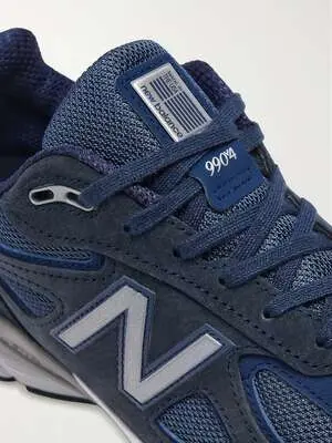 NEW BALANCE 990v4 Suede-trimmed Mesh Sneakers