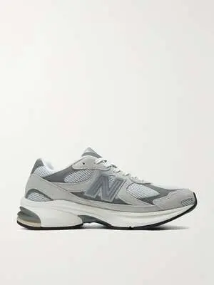 NEW BALANCE Abzorb 2010 Leather-trimmed Mesh Sneakers