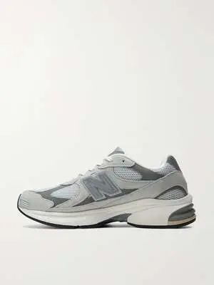 NEW BALANCE Abzorb 2010 Leather-trimmed Mesh Sneakers