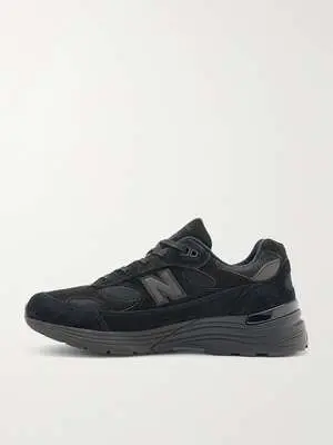 NEW BALANCE 992 Core Suede And Mesh Sneakers