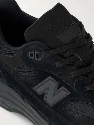 NEW BALANCE 992 Core Suede And Mesh Sneakers
