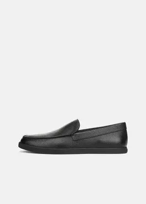 Vince Sonoma Leather Loafers - Black