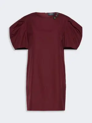 Max Mara Cotton Poplin Short Dress - Ruby