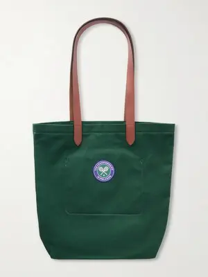 Polo Ralph Lauren Wimbledon Bear Embroidered Cotton Tote