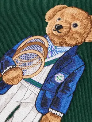 Polo Ralph Lauren Wimbledon Bear Embroidered Cotton Tote