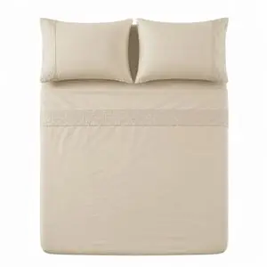 PURE PARIMA Ariane Sheet Set Tan - Brown