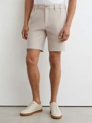REISS Technical Stretch Shorts - Stone