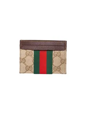Gucci Cardholder "web - Beige