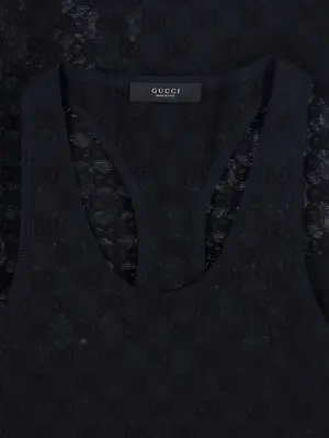 Gucci Mini Dress In Viscose Crêpe
