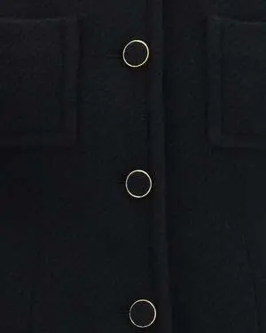 Chloé Cropped Single-breasted Blazer With Fabric Buttons