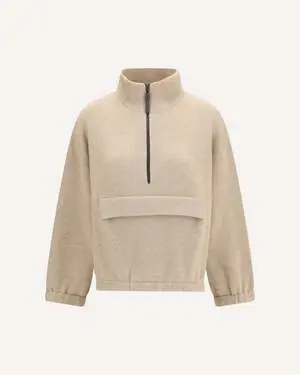 Brunello Cucinelli Cashere Half-zip Sweater Feale