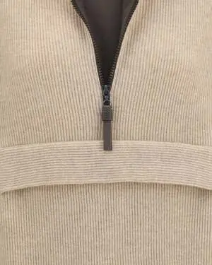 Brunello Cucinelli Cashere Half-zip Sweater Feale