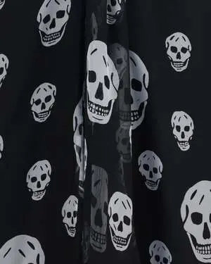 Alexander McQueen Draped Long Skull Skirt