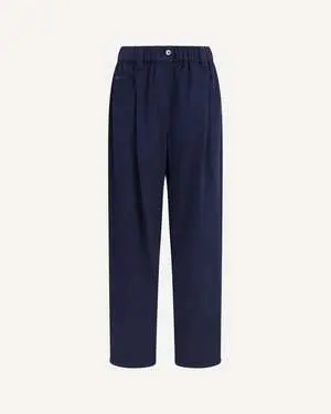 Brunello Cucinelli Stretch Wool Pants - Blue