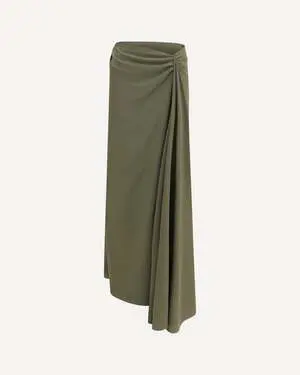 Alexander McQueen Draped Long Skirt